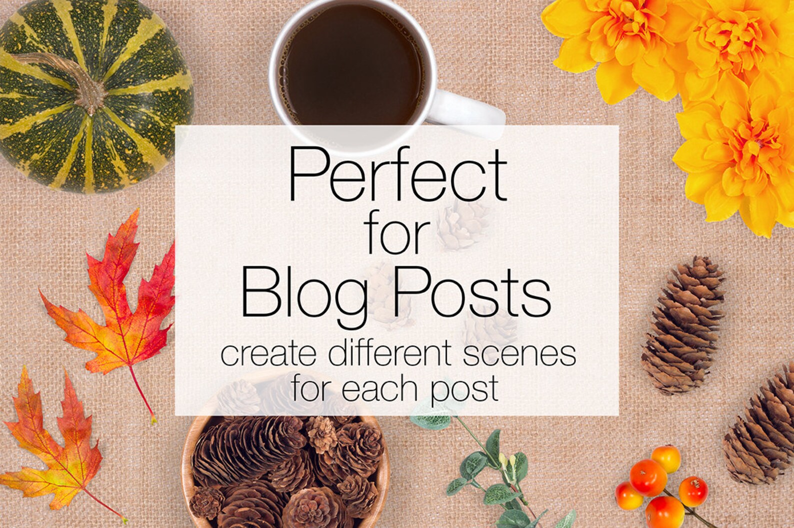 Fall Scene Creator Autumn Mockup Creator With Movable Props | Etsy