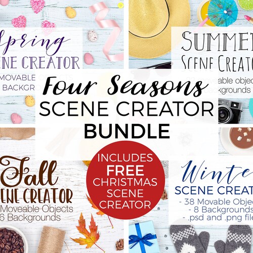 Fall Scene Creator Autumn Mockup Creator With Movable Props | Etsy