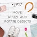 Fashion Scene Creator, T-shirt Mockup With Movable Objects (PSD) - Etsy