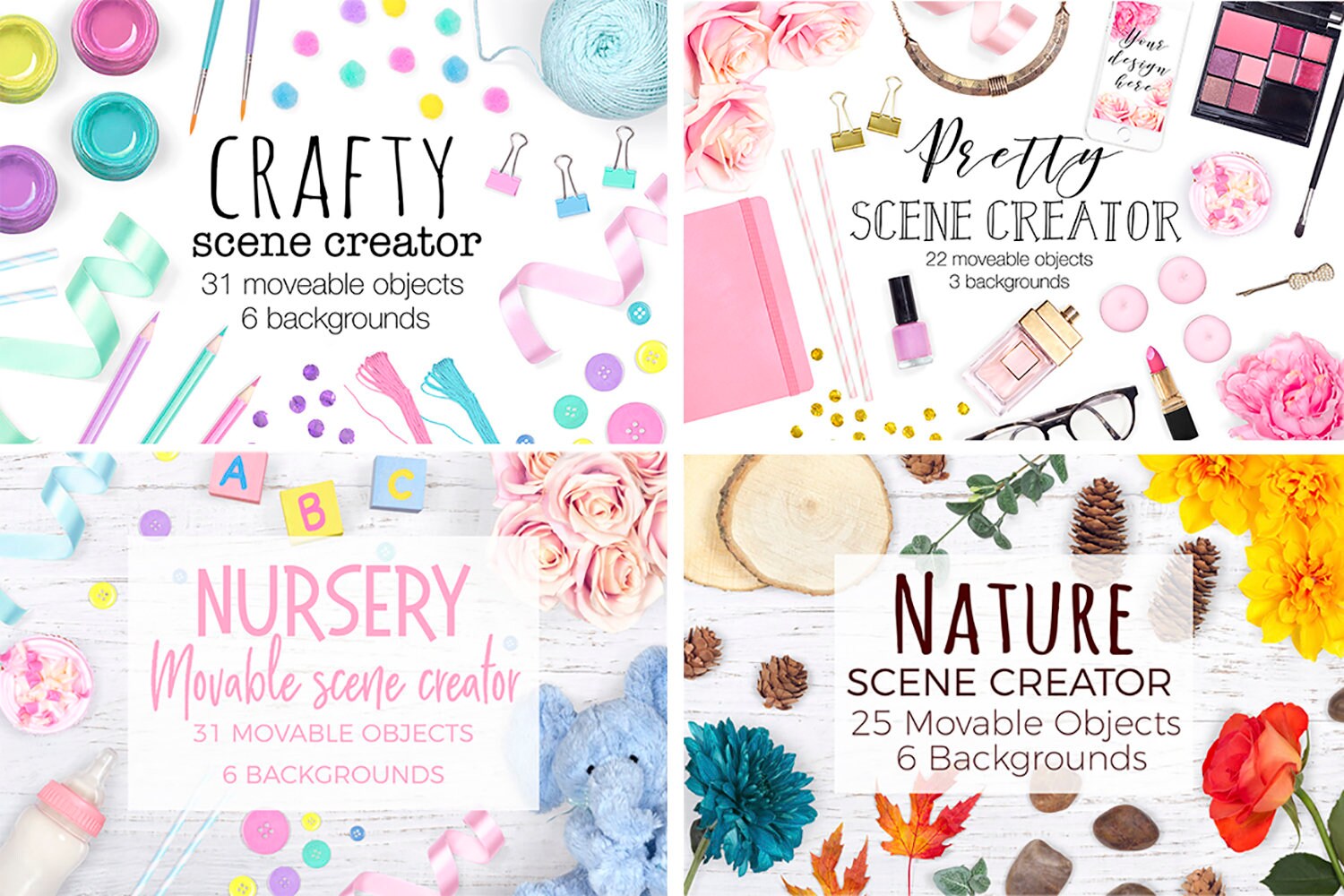 HUGE Scene Creator Bundle 10 X Scene Creators Desk Custom - Etsy