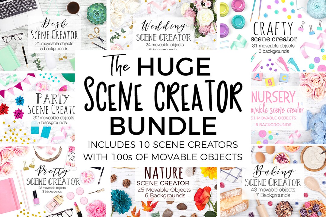 HUGE Scene Creator Bundle, 10 X Scene Creators, Desk Custom Scene ...