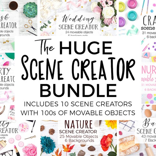 HUGE Scene Creator Bundle 10 X Scene Creators Desk Custom - Etsy