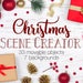 Christmas Scene Creator, Winter Movable Mockup, Christmas Mockup ...