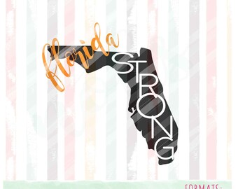Florida Strong deep Waterstee Shirt Cut Files State Svgs - Etsy