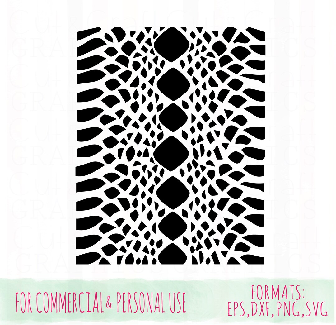Snake Pattern Svg|snake Scales| Svg,png,eps,dxf|commercial and Personal ...