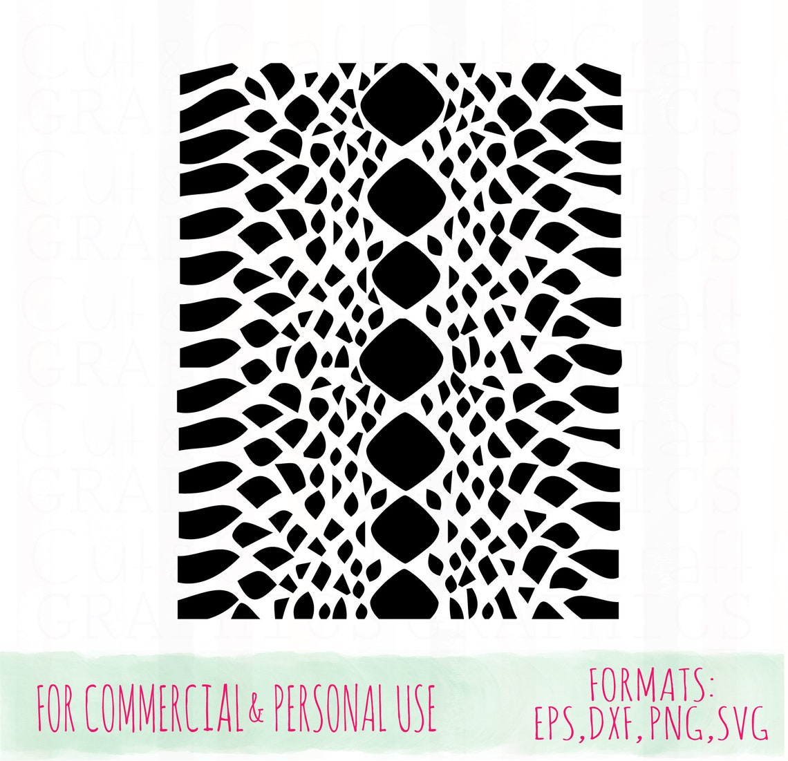 Snake Pattern Svg|snake Scales| Svg,png,eps,dxf|commercial and Personal ...