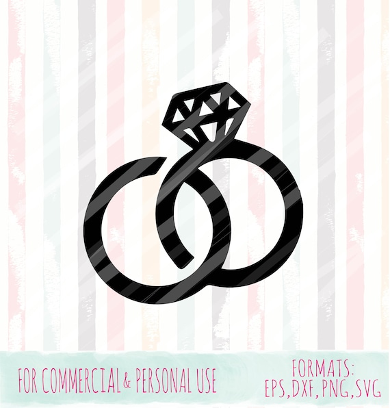 Anillo de boda SVG / Anillo de Compromiso SVGs / Novia / Uso | Etsy