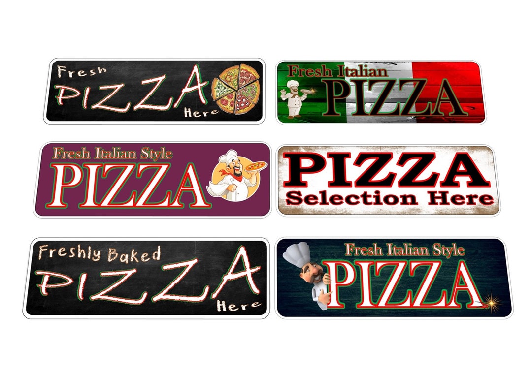 Pizza Italian Food Metal Sign Retro Style Pizza Food Café Sign Bistro ...