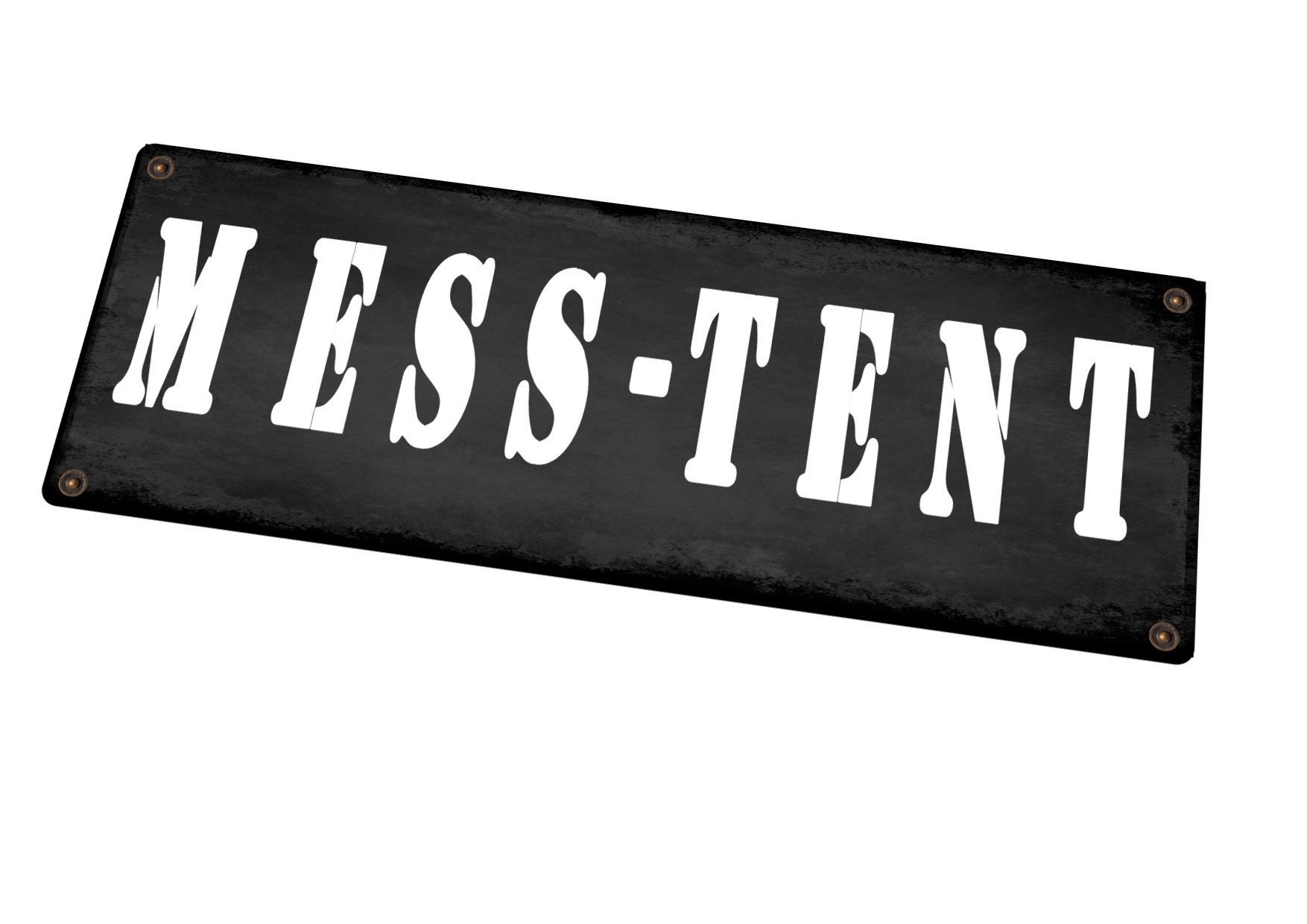 Mess Tent Army Sign WW2 Reproduction Metal Sign Vintage Style WW2 Army ...