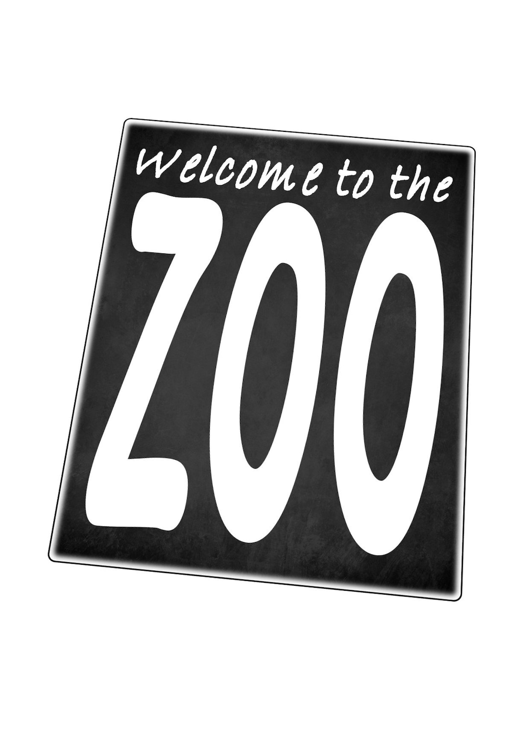 Welcome to the Zoo Metal Wall Plaque Sign, Zoo, Office, Shop Sign, Zoo ...