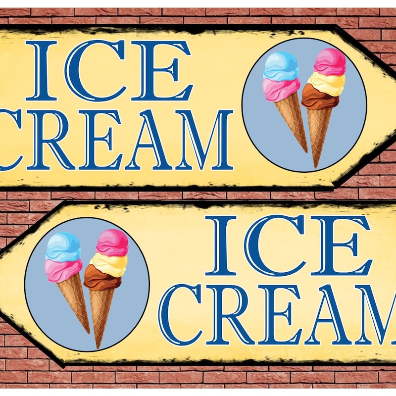 Ice Cream Sign - Etsy