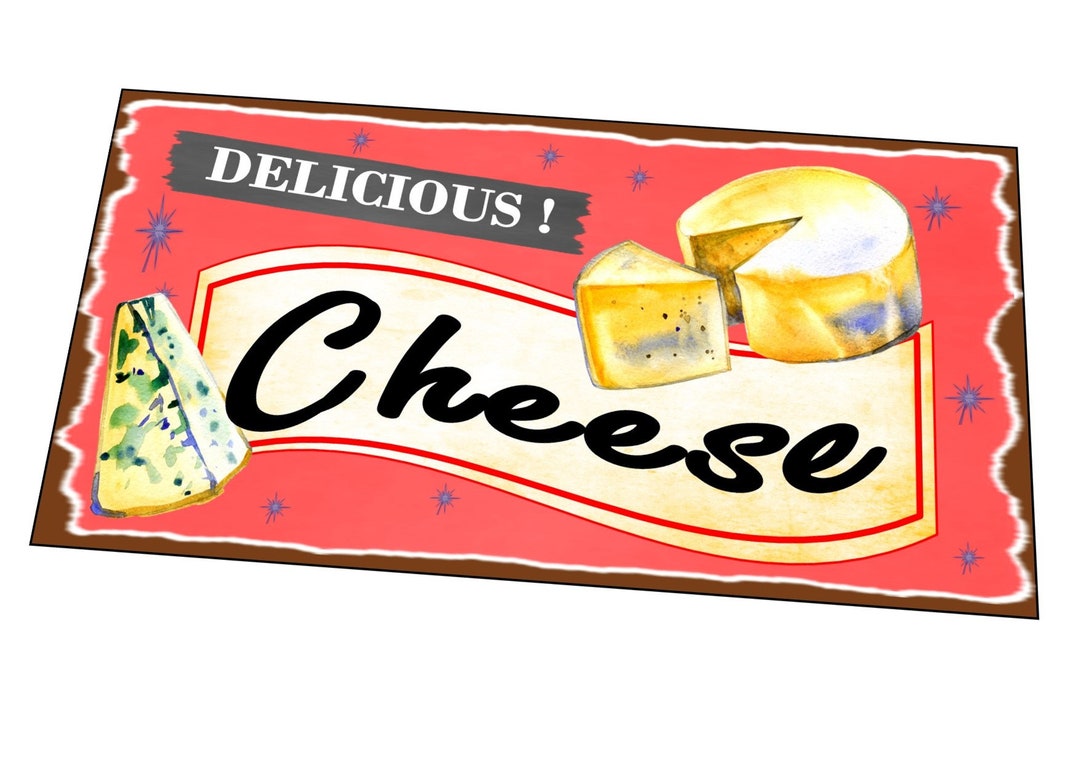 Café Cheese Retro Style Sign Restaurant Sign Metal Vintage Style Retro ...