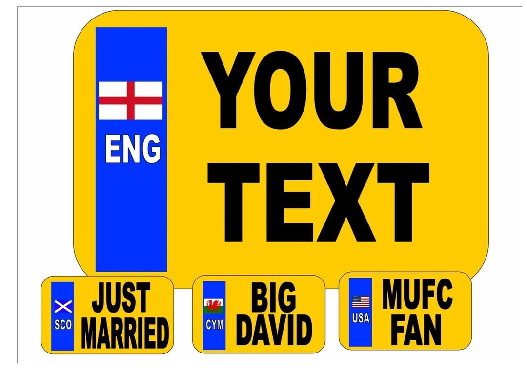 Motorcycle Novelty Number Plate Personalised Number Plate Personalised ...