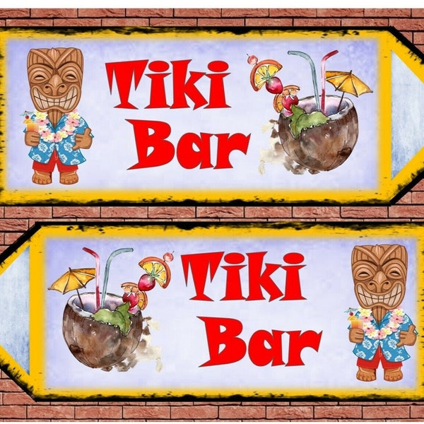 Tiki Bar Direction - Etsy