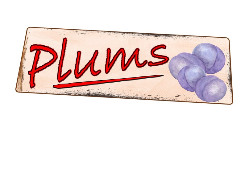 Fresh Fruit Sign Farmers Market Fruit Signs Strawberries - Etsy