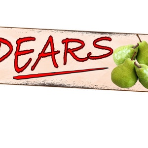 Fresh Fruit & Vegetables Farm Shop Greengrocers Metal Sign With Aged ...