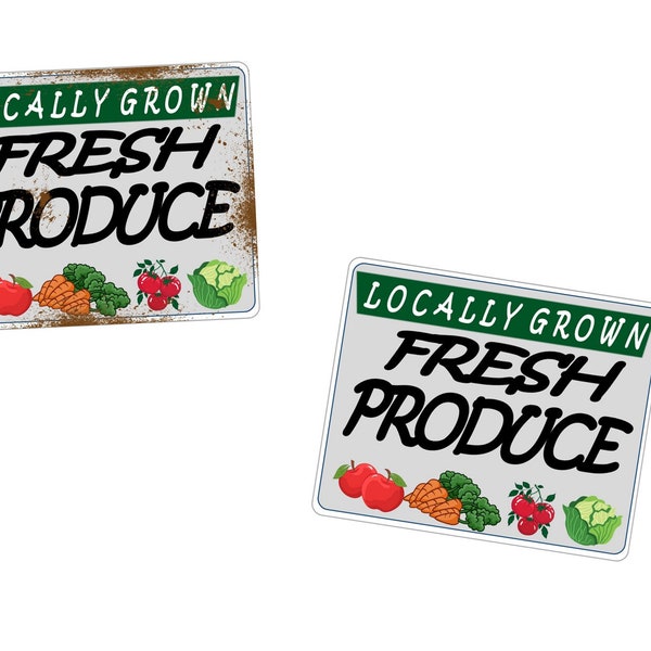 Produce Signs - Etsy