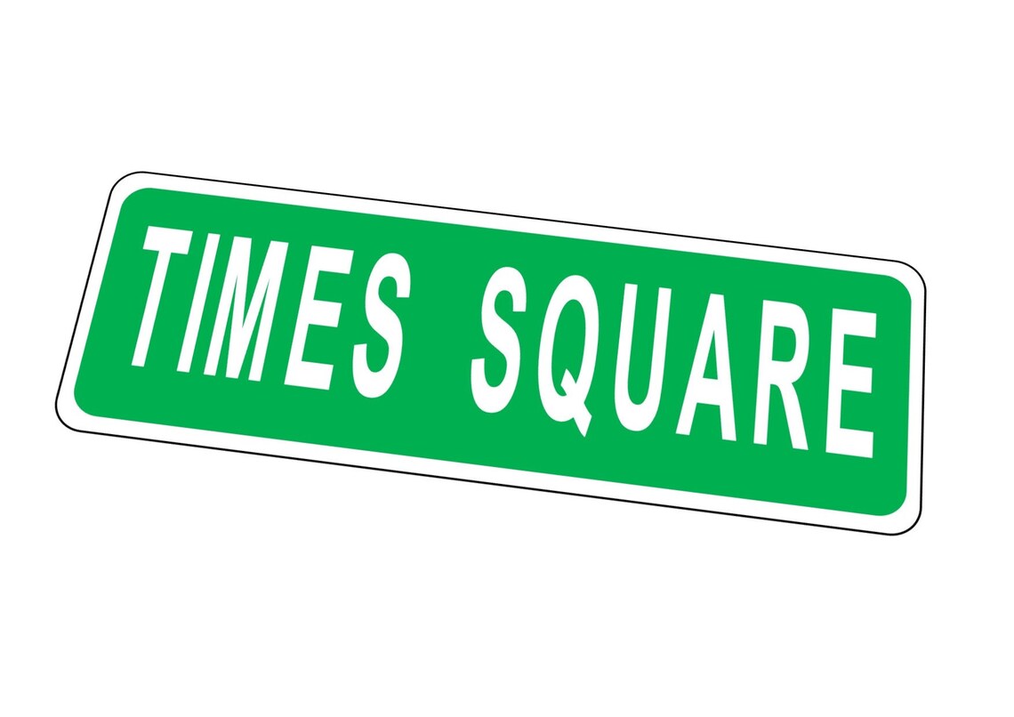 New York Street Sign Broadway Sign Times Square Reproduction New York ...