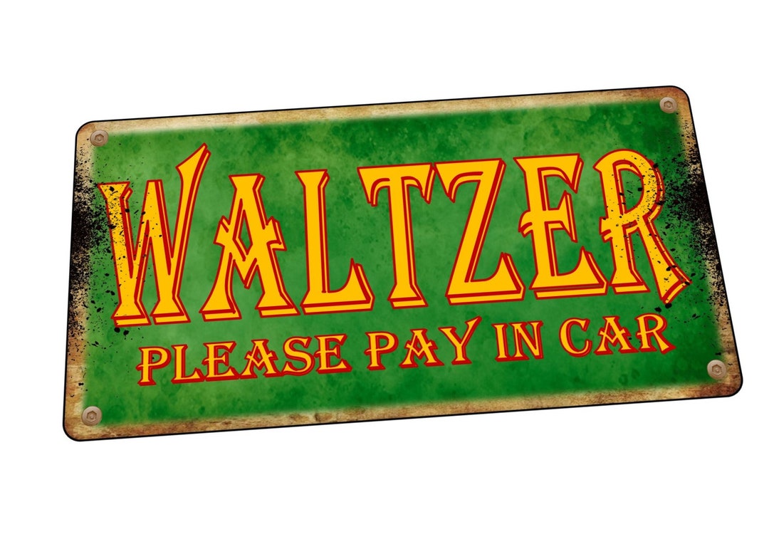 Retro Fairground Sign Waltzer Sign Vintage Carnival Sign Retro Metal ...