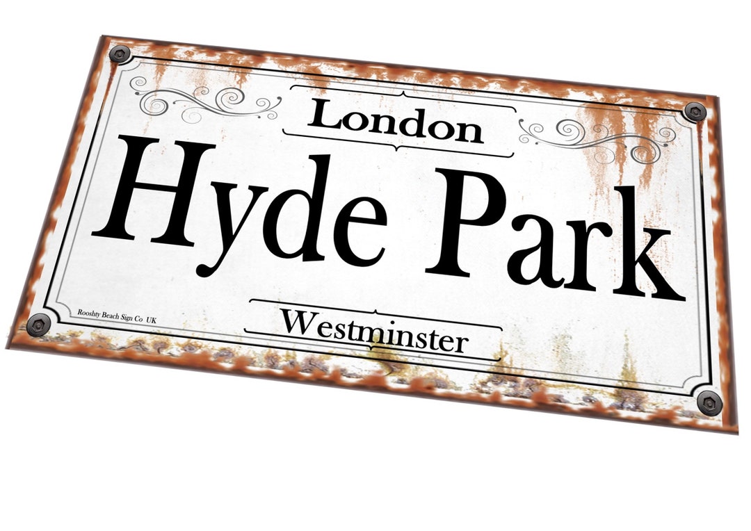 Hyde Park London Street Sign Vintage Style London Road Street Sign 15cm ...