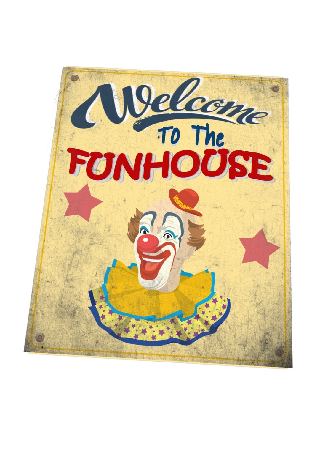 Hunhouse Vintage Carnival Ride Sign Fairground Carnival Ride Metal Sign ...