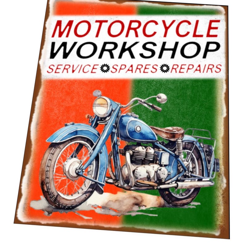 Motorcycle Sign - Etsy