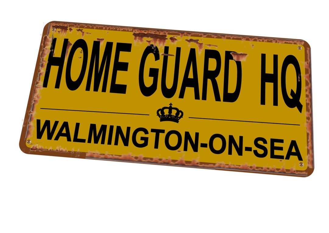 Home Guard Dads Army Military Man Cave Sign WW2 Home Guard HQ Sign ...