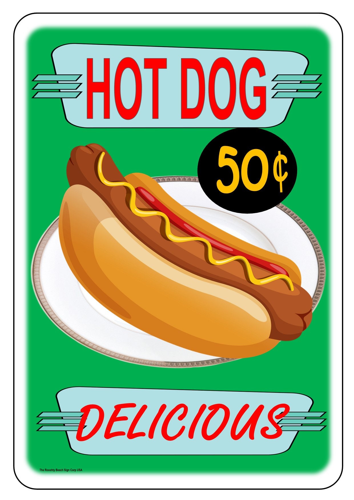 Retro Diner Sign American Diner 1950s Sign Café Sign Vintage Retro ...