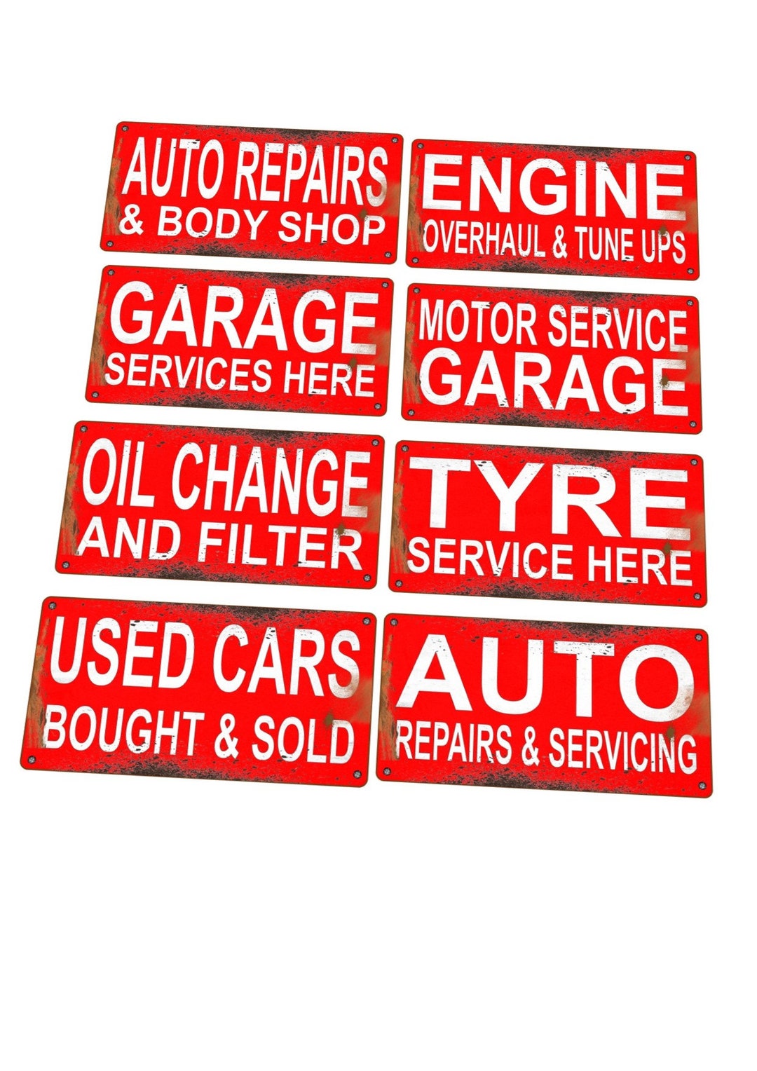 Garage Signs Auto Repair Services Signs Vintage Auto Garage Signs - Etsy