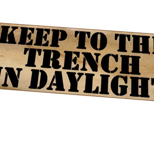 WW2 Trench Sign Battlefield Trench Signs Military Battle Signs Front ...