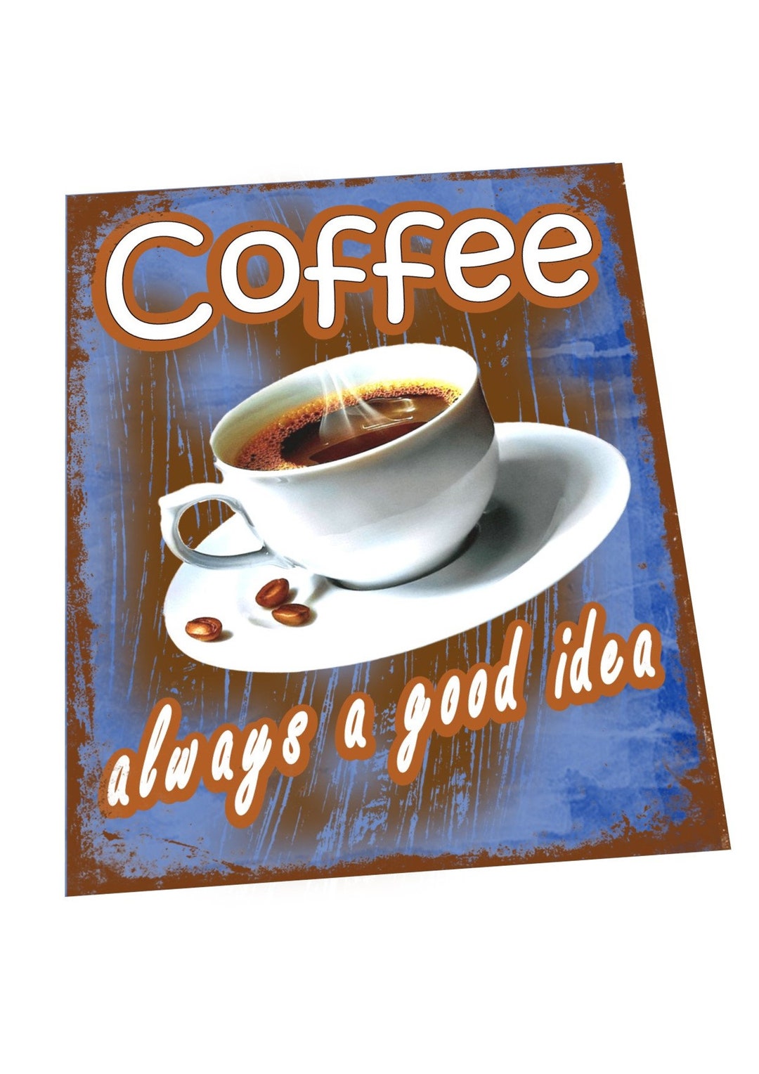 Coffee Sign, Vintage Style Coffee House Café, Kitchen, Bistro, Bar ...