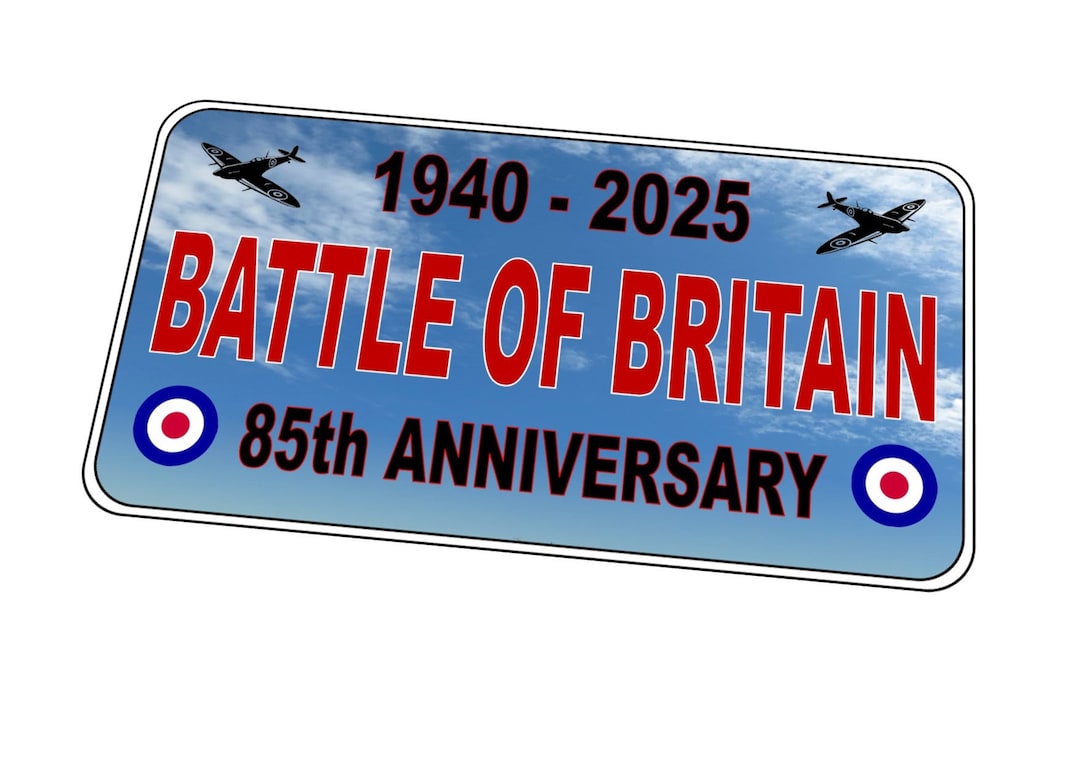 Battle of Britain 85th Anniversary Metal Sign Spitfire Battle WW2 Metal ...