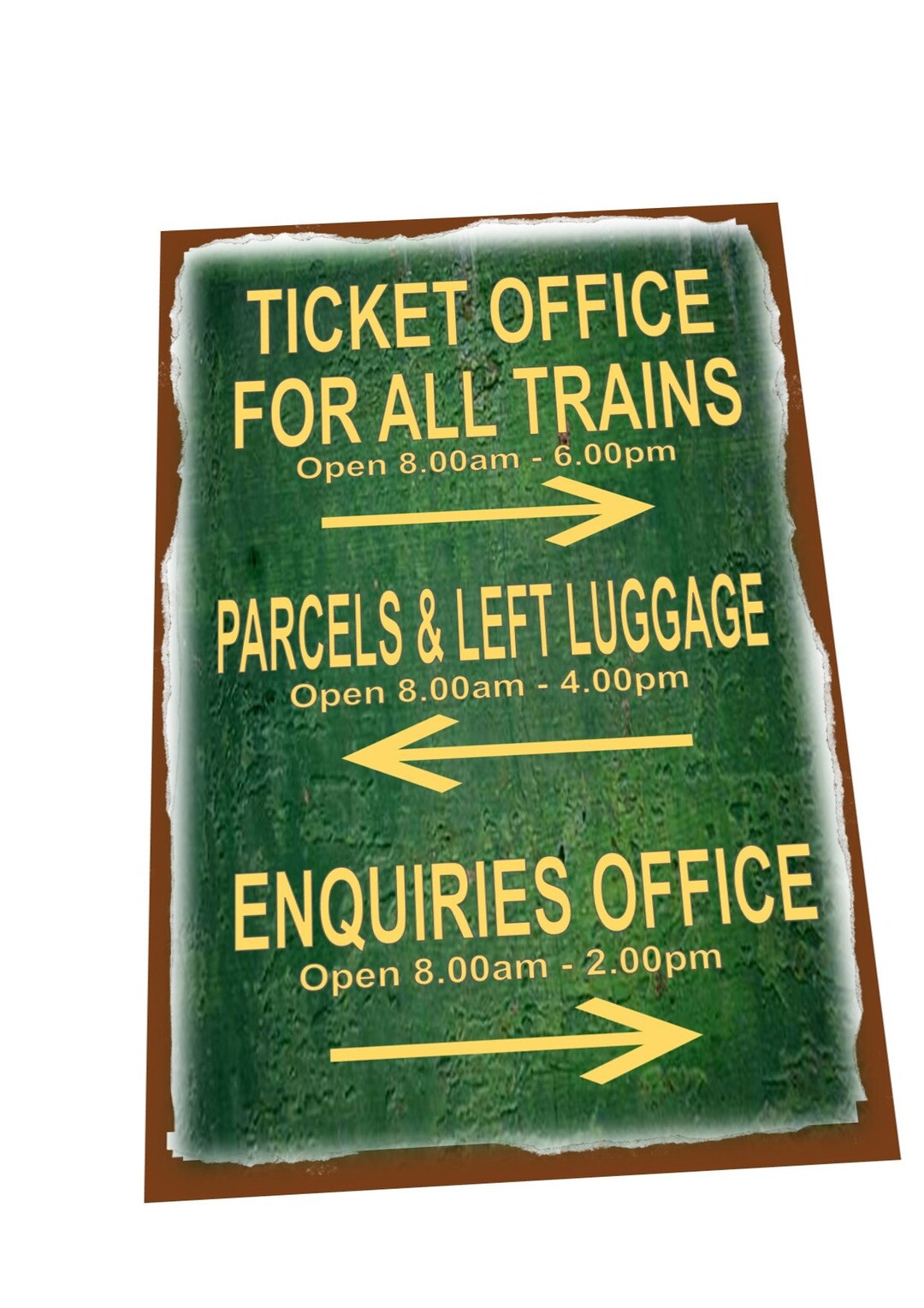 Vintage Railway Ticket Office, Parcels, Enquiries Office Railway ...