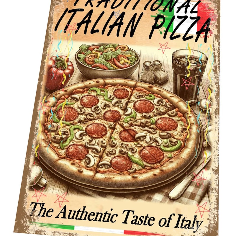 Vintage Italian Pizza - Etsy UK