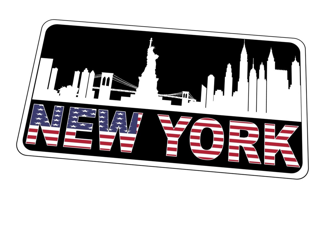 New York City Sign Novelty Metal Skyline Sign Wall Hanging Plaque ...