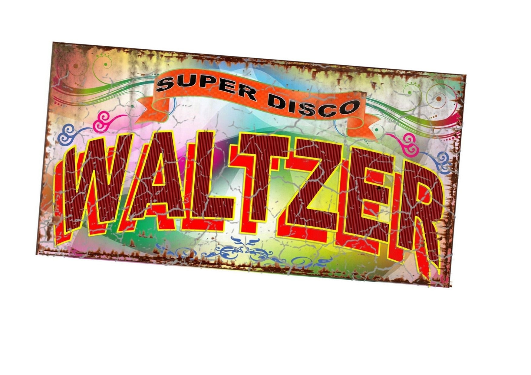 Retro Fairground Sign Waltzer Sign Vintage Carnival Sign Retro Metal ...