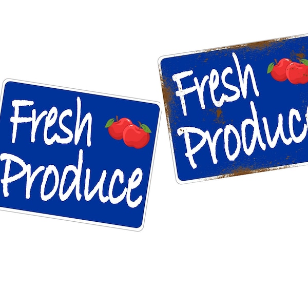 Produce Sign - Etsy UK