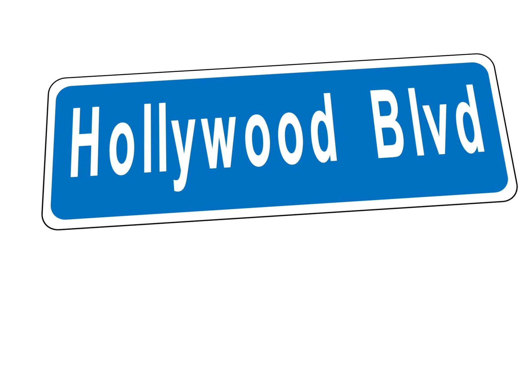Los Angeles Street Signs Hollywood Rodeo Drive Reproduction California ...