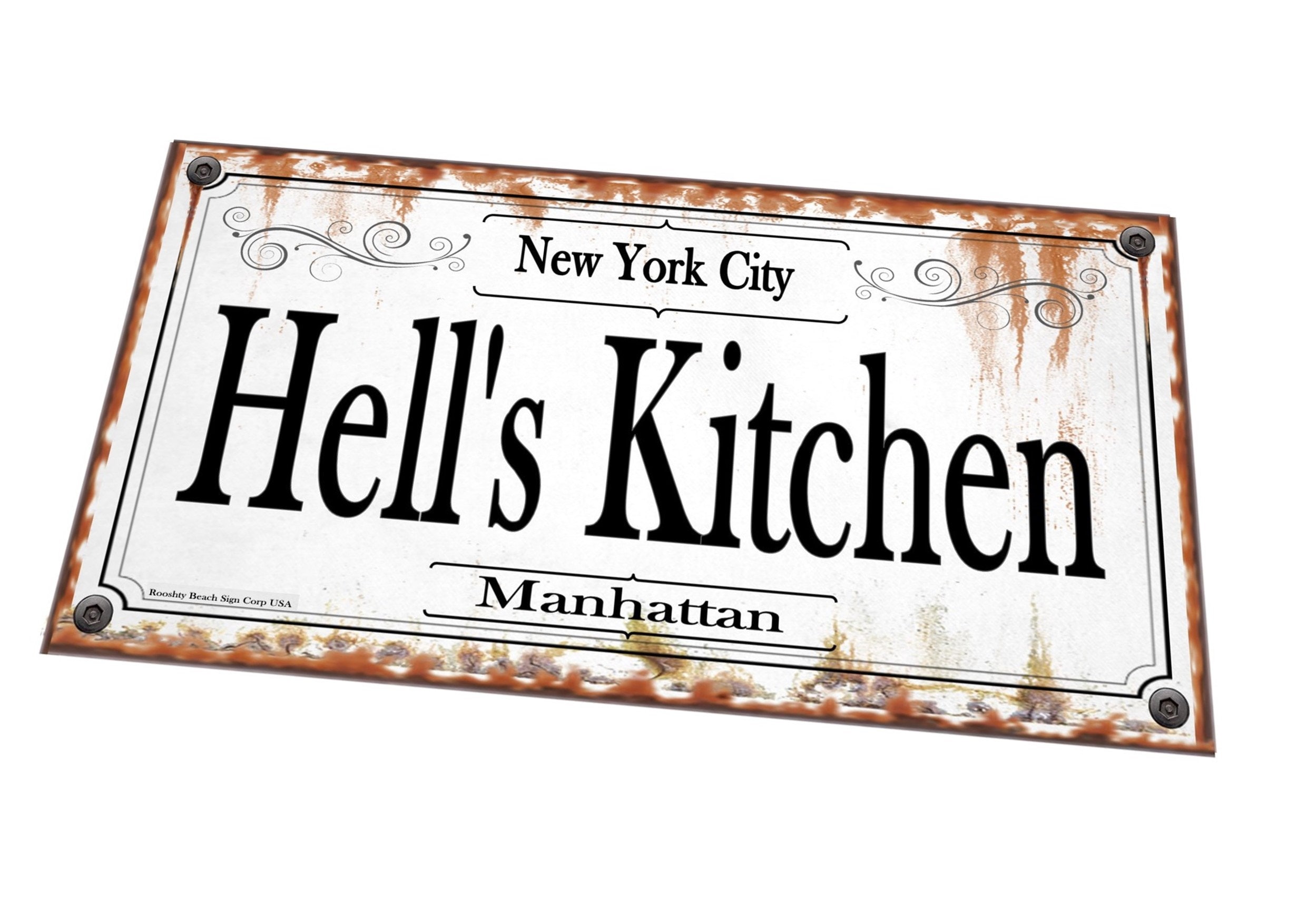 Hell's Kitchen New York City Sign Vintage Style Reproduction New York ...