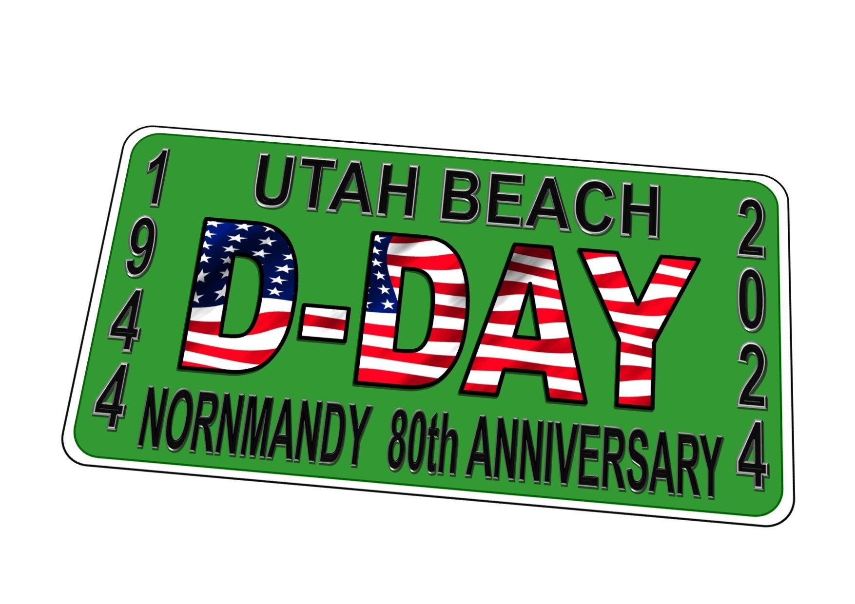 D-day Normandy Landings Anniversary Metal Wall Plaque Signs, Normandy ...