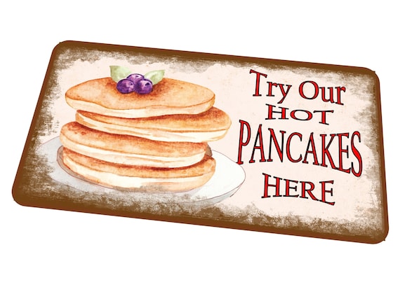 Pancakes Retro Diner Style Sign Diner Sign Metal Vintage Style - Etsy