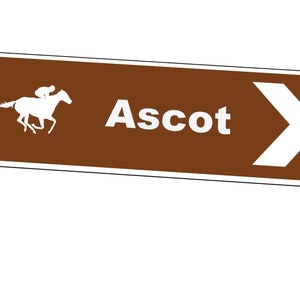 Horse Racing Sign Race Course Sign Aintree Newmarket Chepstow ...
