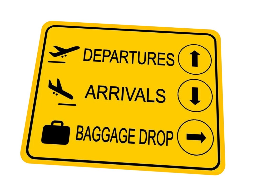 Airport Sign Fun Novelty Reproduction Airport Lounge Sign Arrivals ...