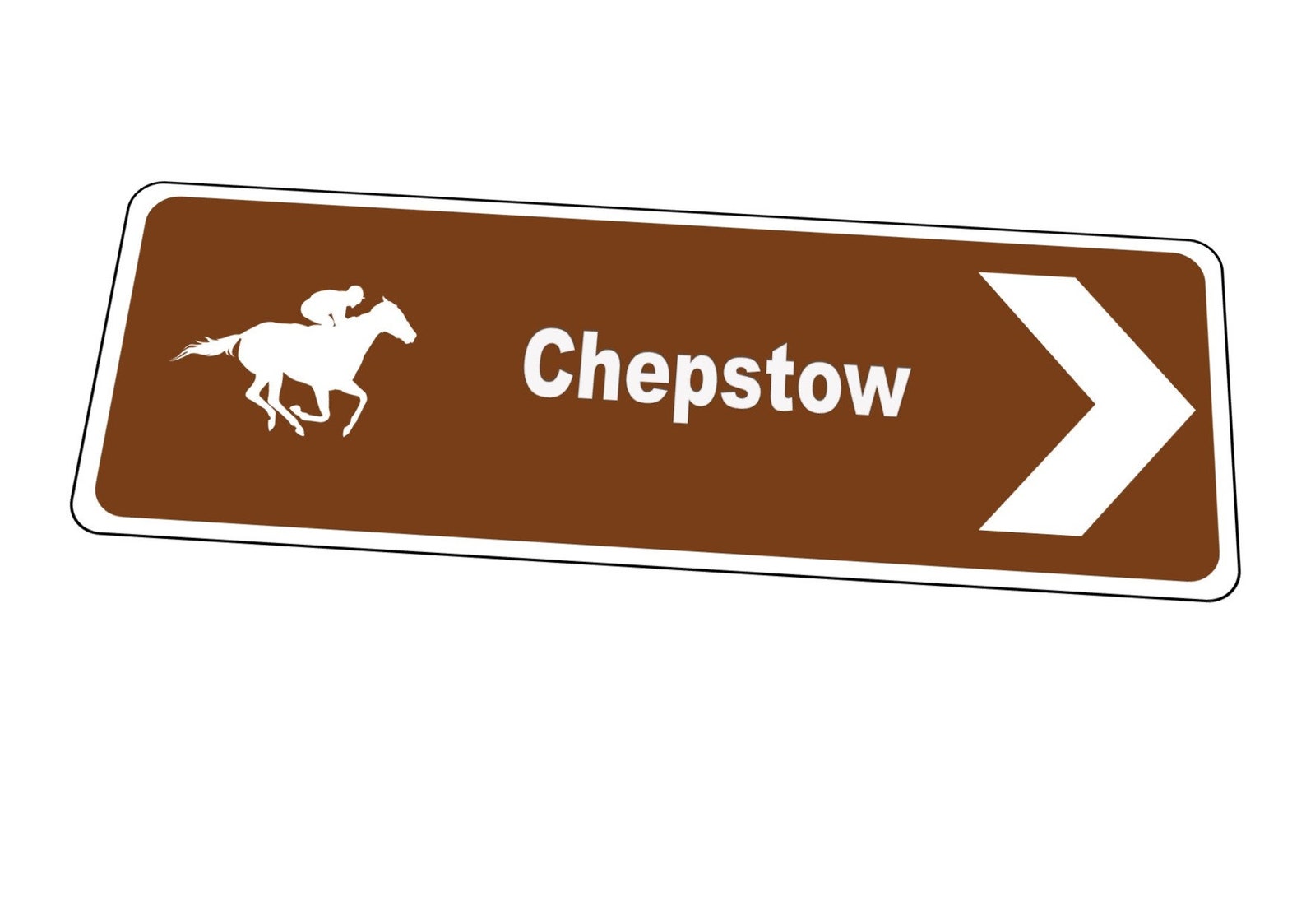 Horse Racing Sign Race Course Sign Aintree Newmarket Chepstow ...