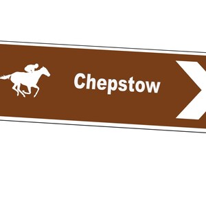 Horse Racing Sign Race Course Sign Aintree Newmarket Chepstow ...