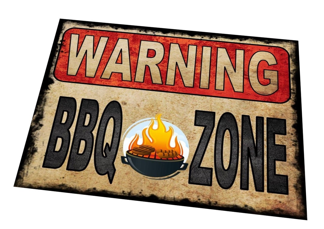 BBQ Warning Sign Novelty BBQ Wall Sign Plaque Fun Garden BBQ Sign - Etsy