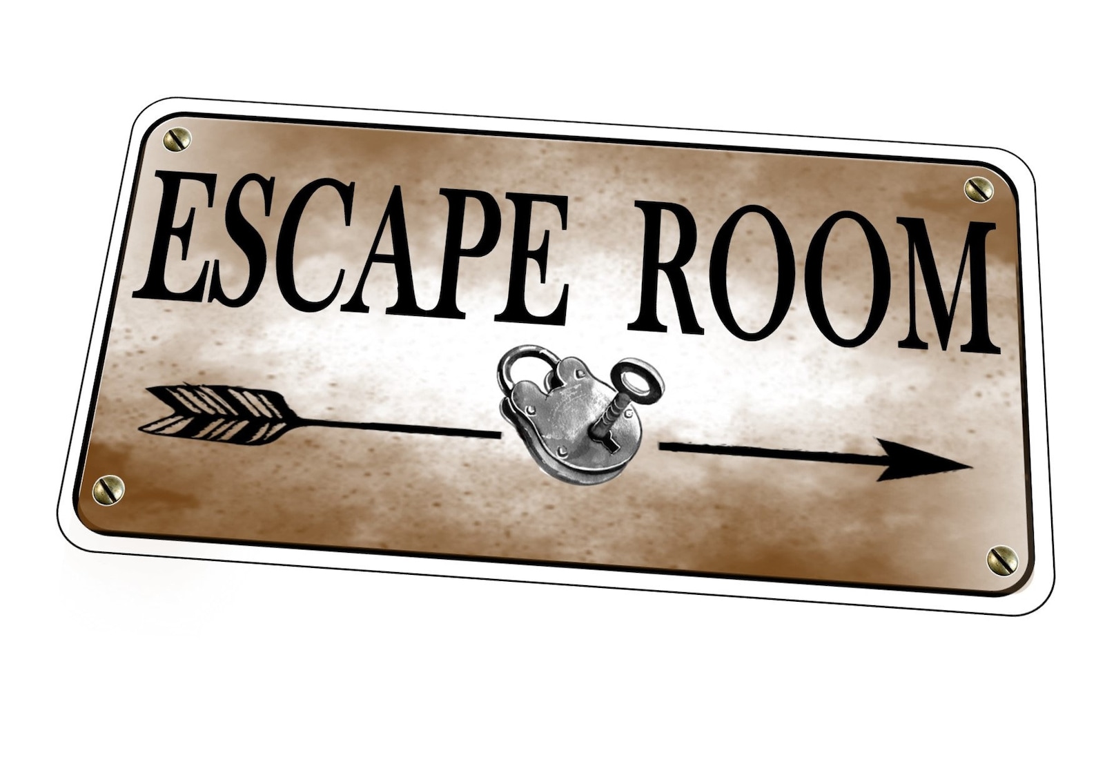 Señales de sala de escape Retro Escape Room Sign Juegos Escape Room ...
