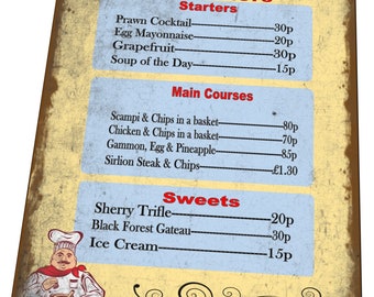 Strawberry Daiquiri Cocktail Menu Metal Sign Pub Wall Plaque - Etsy