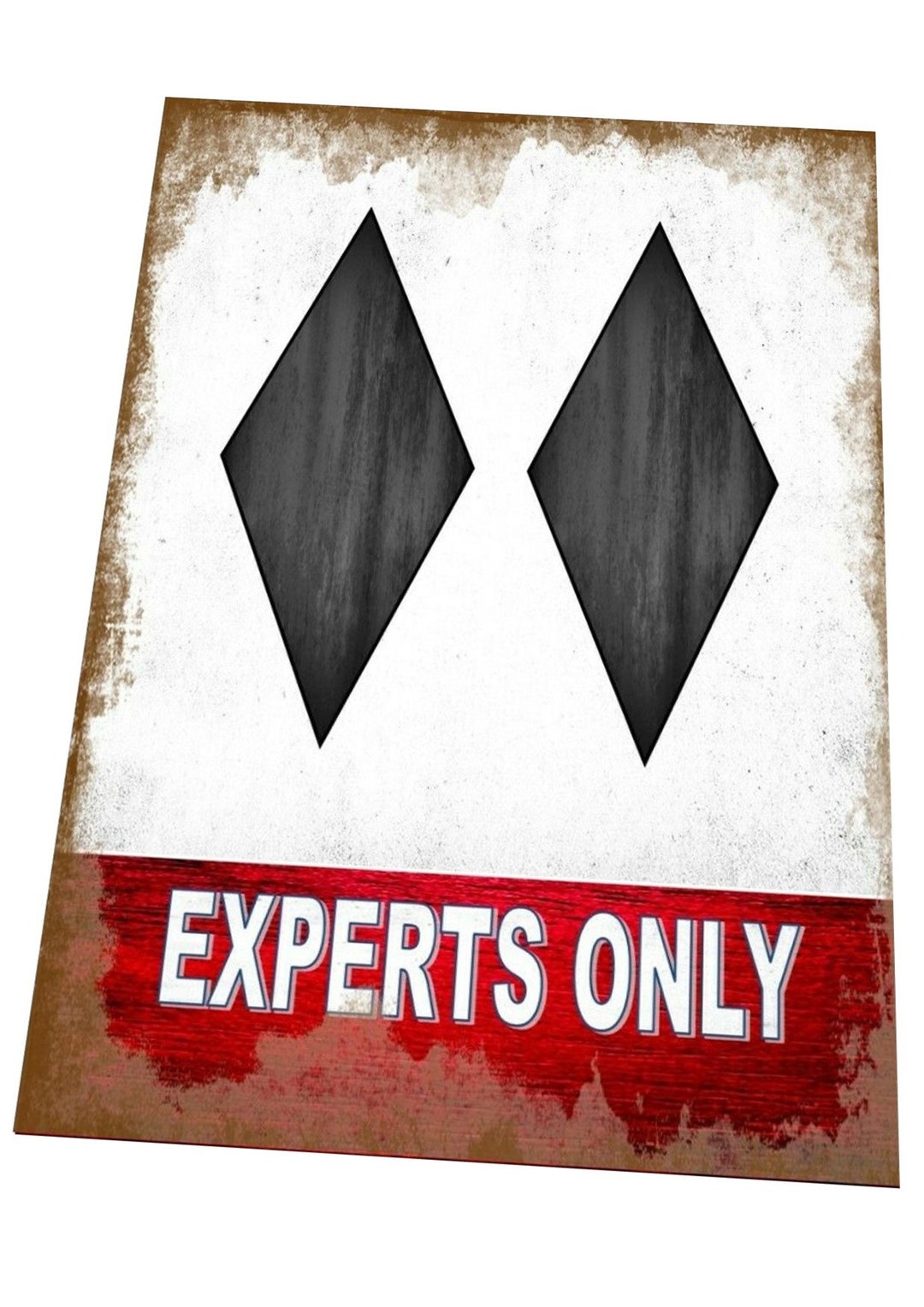 Experts Only Ski Resort Sign Vintage Style Skiing Sign Wall Plaque Ski ...