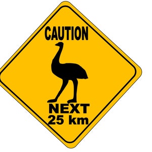 Australian Road Signs Fun Novelty Aussie Road Sign Kangaroo Koala ...